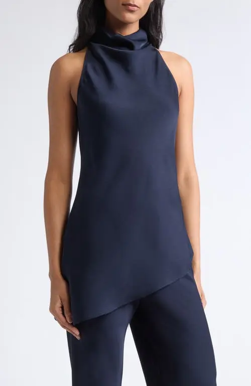 Veronica Beard Radford Sleeveless Tunic Top - Navy