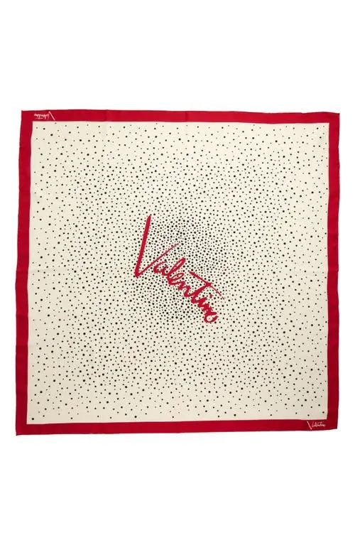 Valentino Garavani Little Stars Print Silk Scarf