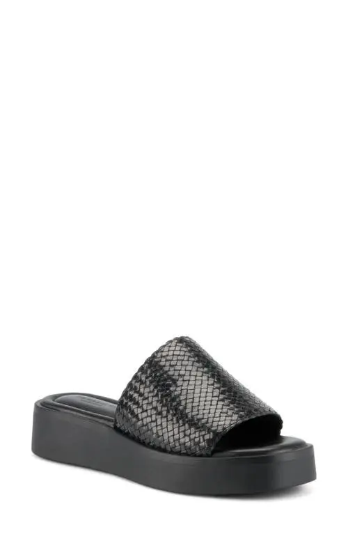 VAGABOND SHOEMAKERS Danya Platform Wedge Slide Sandal - Black