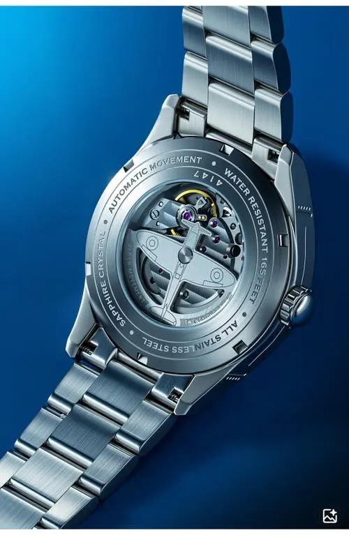 AVI-8 Spitfire Type 300 Automatic Stainless Steel Bracelet Watch - Blue