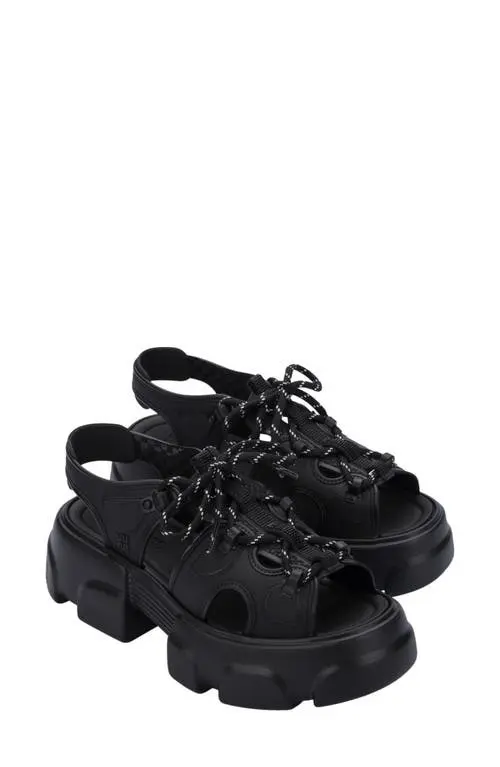 Melissa Camp Platform Sandal - Black