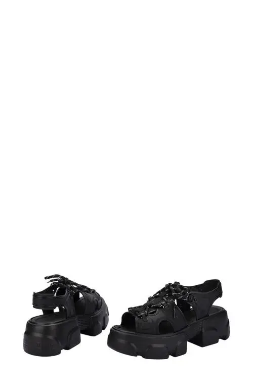 Melissa Camp Platform Sandal - Black