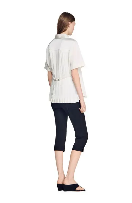 Sandro Pleated Back Shirt