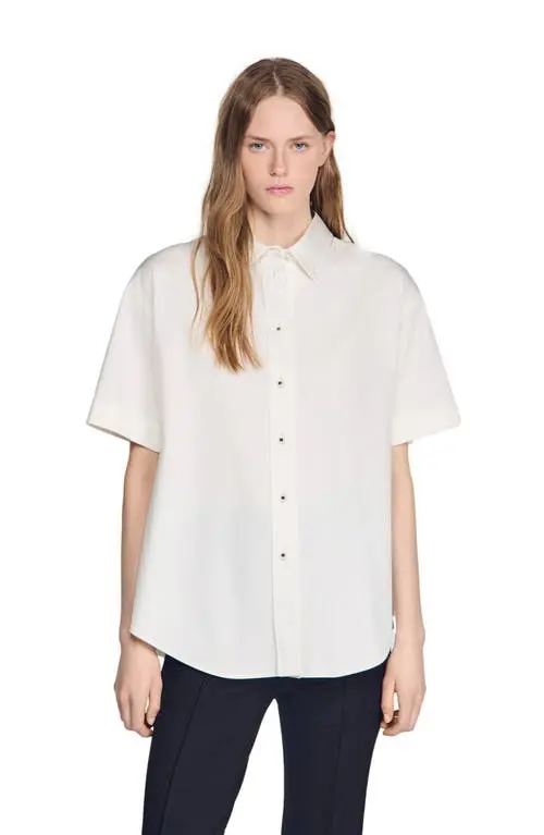 Sandro Pleated Back Shirt