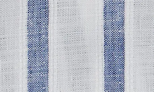 EMANUEL BERG Stripe Slub Linen Button-up Shirt
