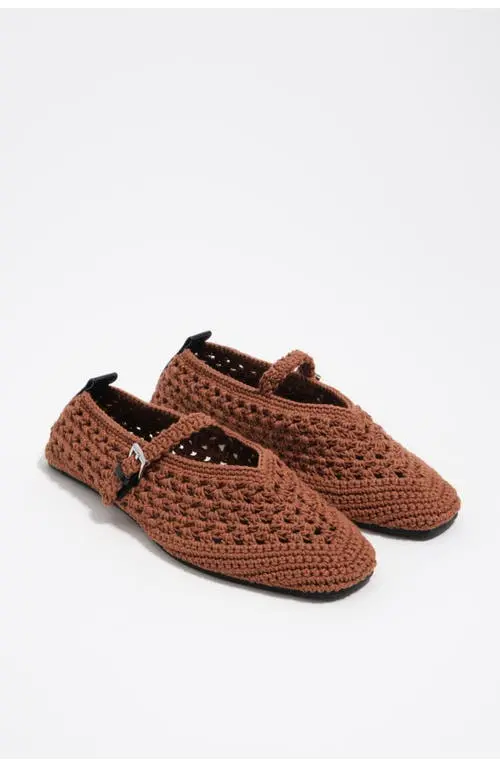 Bimba Y Lola Crochet Flats Ballerina