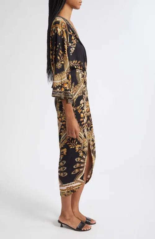 Camilla Twist Detail Jersey Midi Dress - Taurus Rising