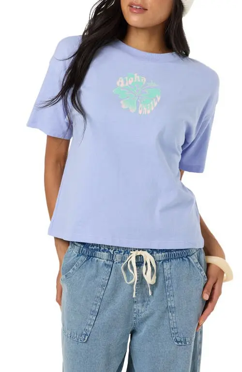 O'Neill Aloha Hibiscus Hawaii Graphic T-shirt - Blue Jelly