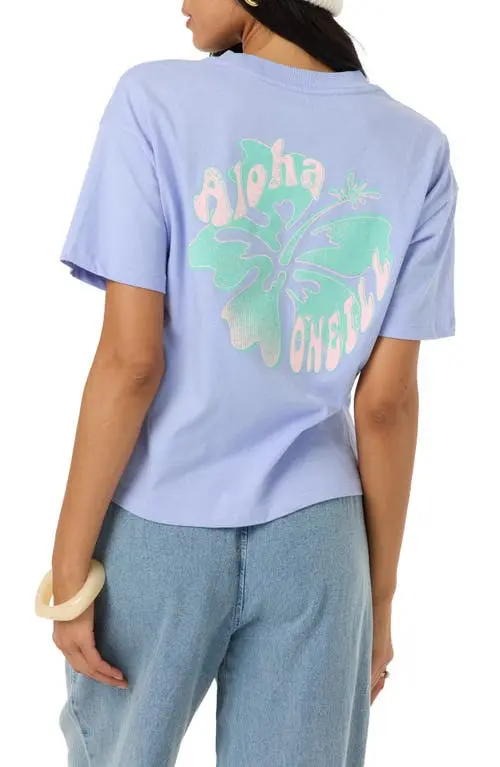 O'Neill Aloha Hibiscus Graphic T-shirt - Blue Jelly