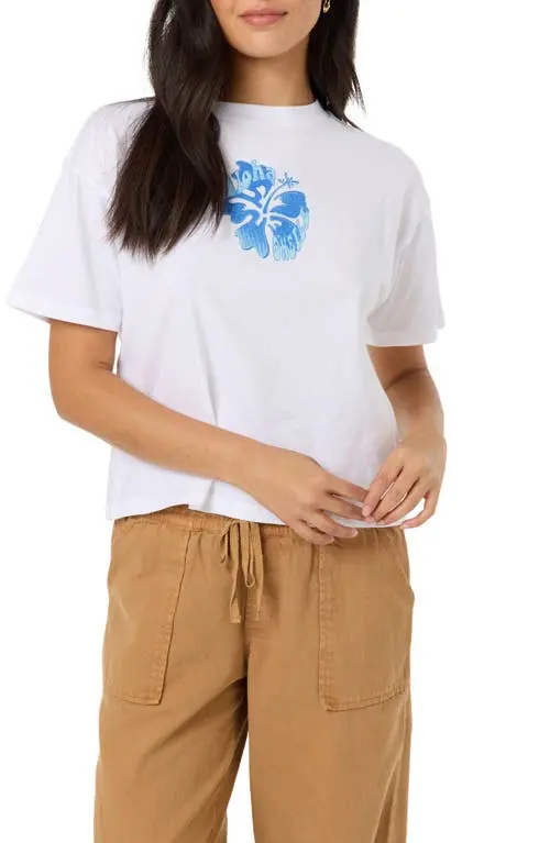 O'Neill Aloha Hibiscus Hawaii Graphic T-shirt - White