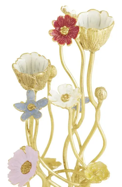 Michael Aram Wildflowers Set Of 2 Candleholders