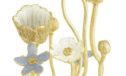 Michael Aram Wildflowers Set Of 2 Candleholders