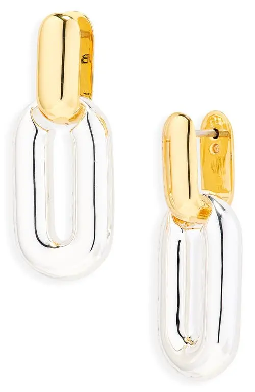 Jenny Bird Puffy Detachable Link Earrings - Two-tone