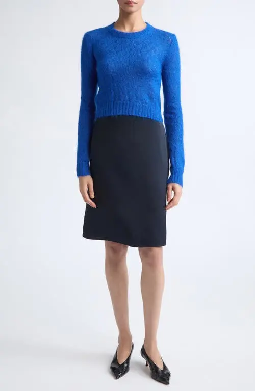 JIL SANDER Sablé Satin A-line Skirt