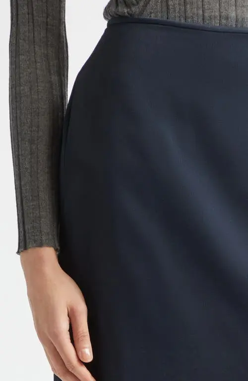 JIL SANDER Sablé Satin A-line Skirt