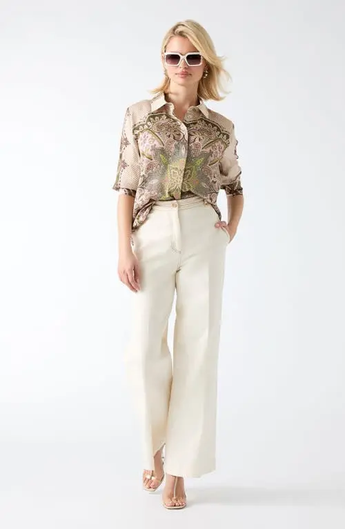 MARCIANO Melissa Mixed Print Button-up Shirt