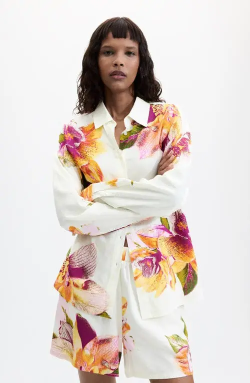 Desigual Floral Print Button-up Shirt