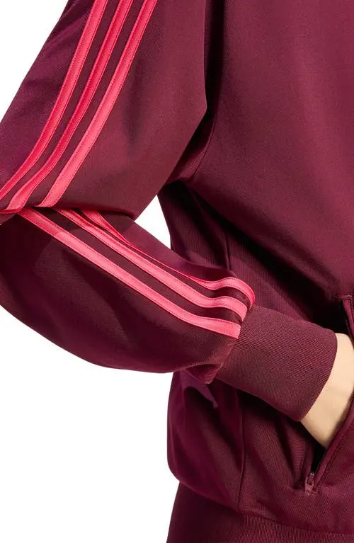 ADIDAS ORIGINALS Firebird Track Jacket - Maroon/power Pink