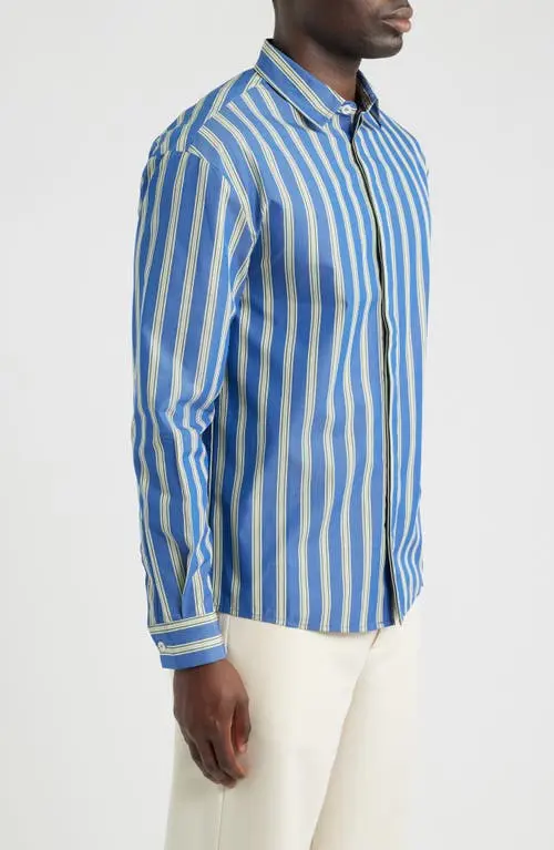 KROST Jordan Stripe Cotton Button-up Shirt