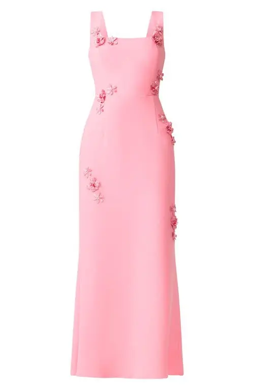 ELLIATT Hayley Beaded Floral Appliqué Sheath Gown