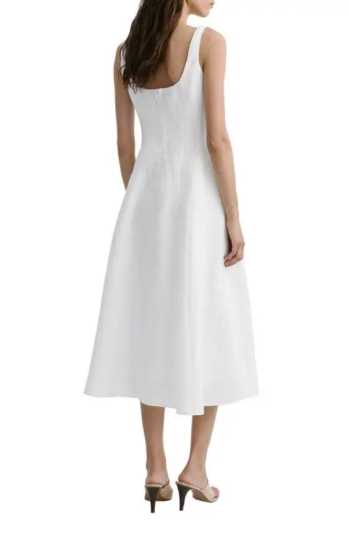 Mango Sleeveless A-line Midi Dress