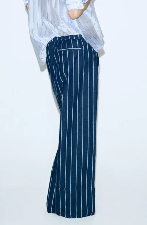 Mango Stripe Drawstring Pants