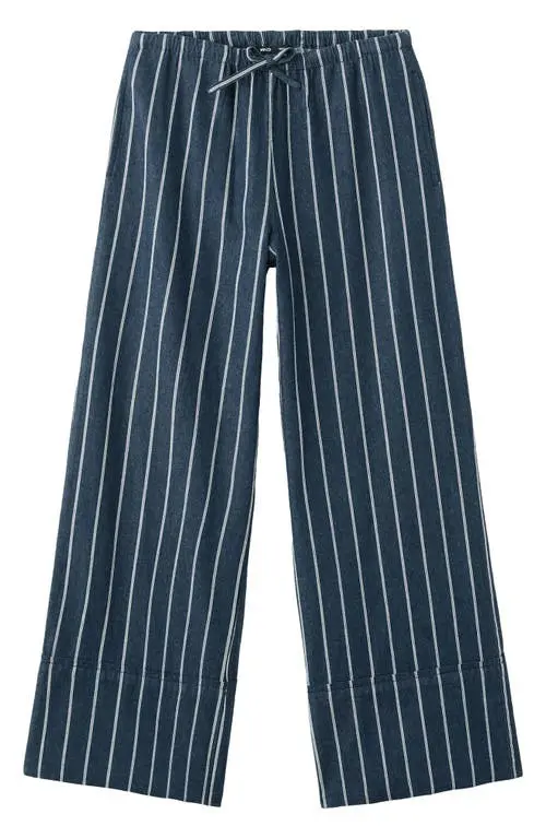 Mango Stripe Drawstring Pants