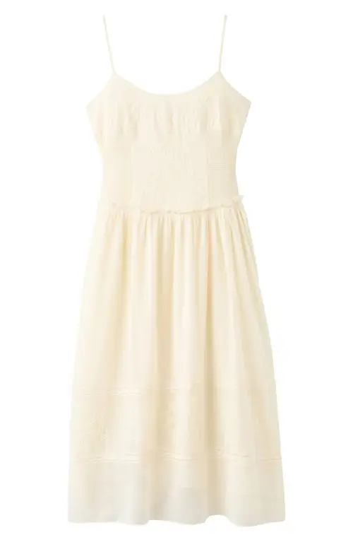 Mango Embroidered Detail Sleeveless Maxi Dress