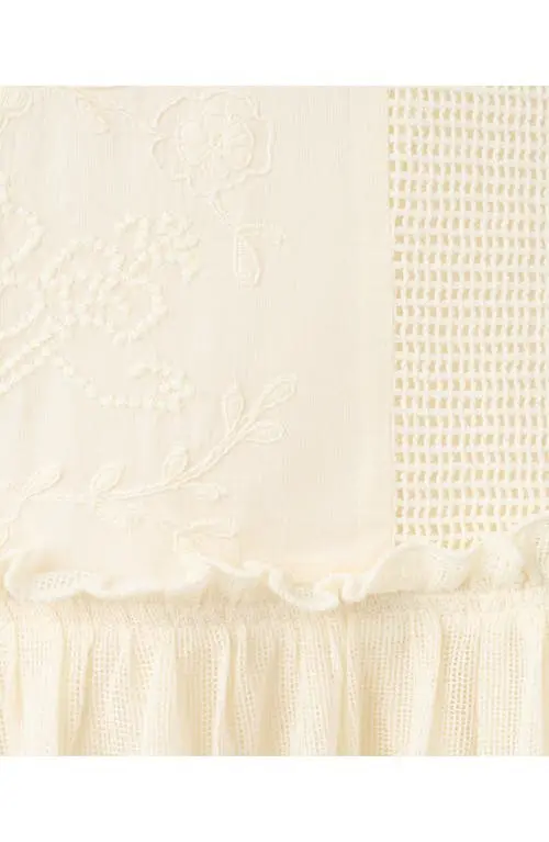 Mango Embroidered Detail Sleeveless Maxi Dress