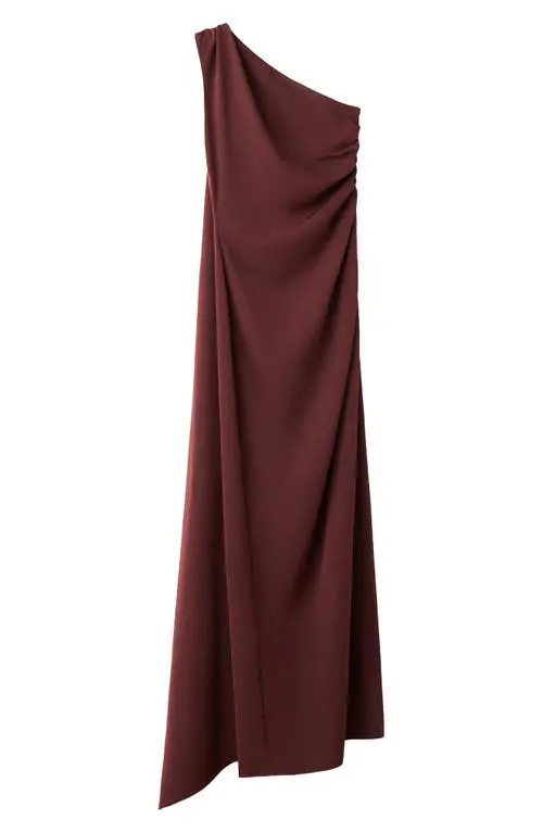 Mango Scarf Neck One-shoulder Dress