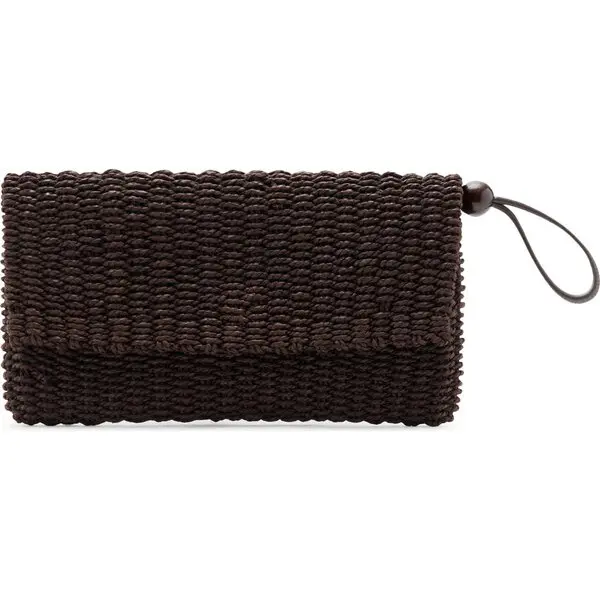 Mango Woven Raffia Pouch