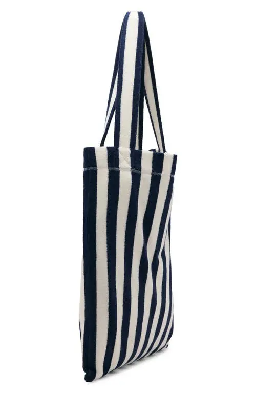 Mango Striped Cotton Terry Tote Bag