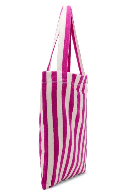 Mango Striped Cotton Terry Tote Bag