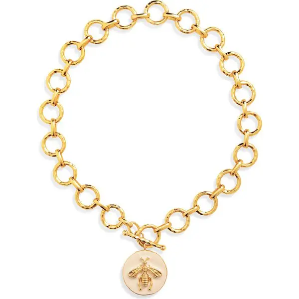 KARINE SULTAN Queen Bee Pendant Necklace - Gold