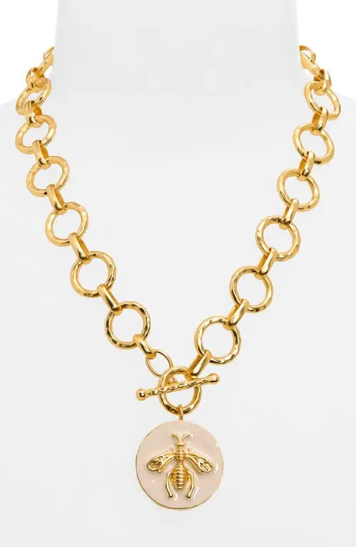 KARINE SULTAN Queen Bee Pendant Necklace