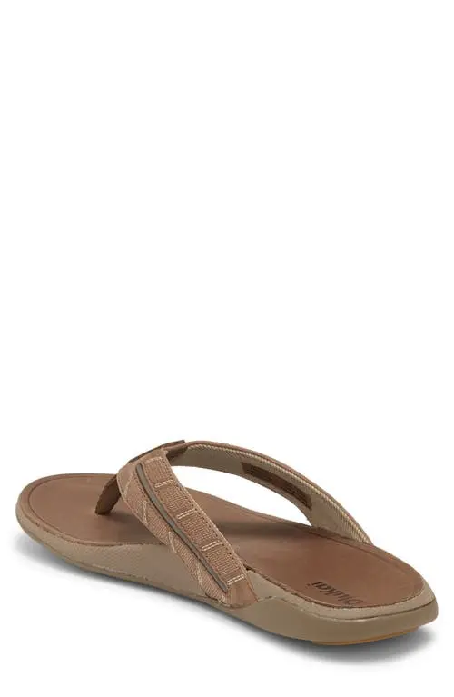 Olukai Tuahine Waterproof Flip Flop - Mustang/mustang