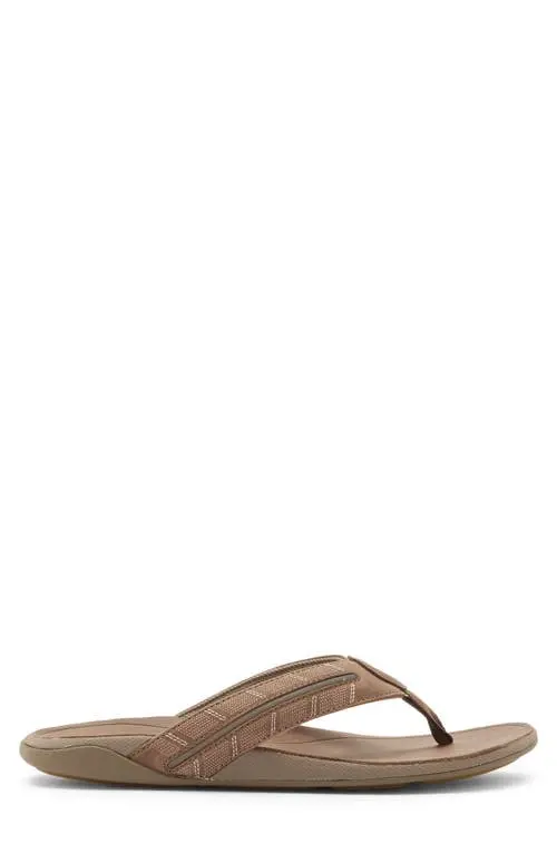 Olukai Tuahine Waterproof Flip Flop - Mustang/mustang