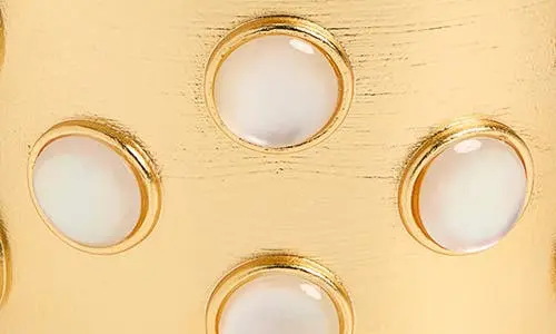 KARINE SULTAN Cabochon Inlay Cuff Bracelet