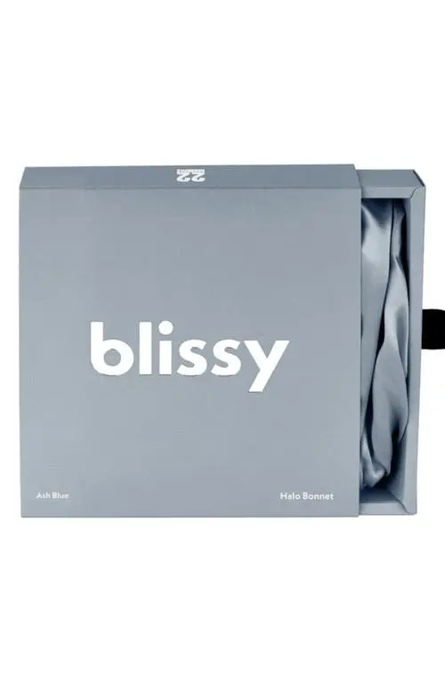 BLISSY Halo Silk Bonnet - Ash Blue