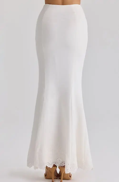 House Of Cb Isorella Eyelet Maxi Skirt
