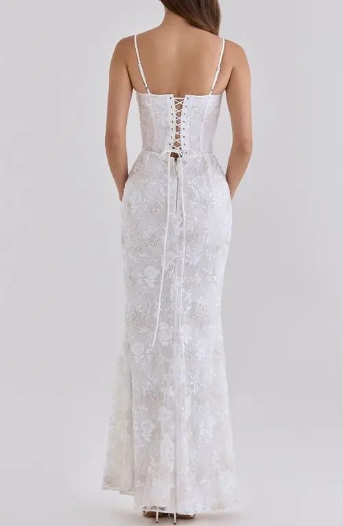 House Of Cb Naima Hand Beaded Gown
