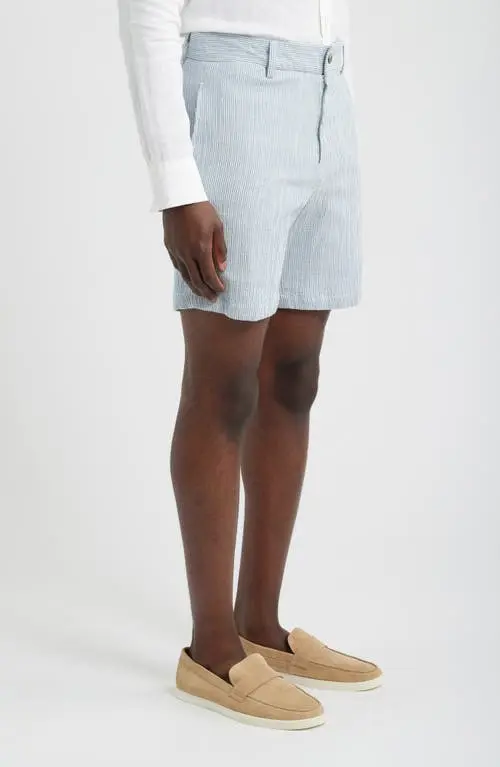 Berle Cotton Seersucker Flat Front Shorts