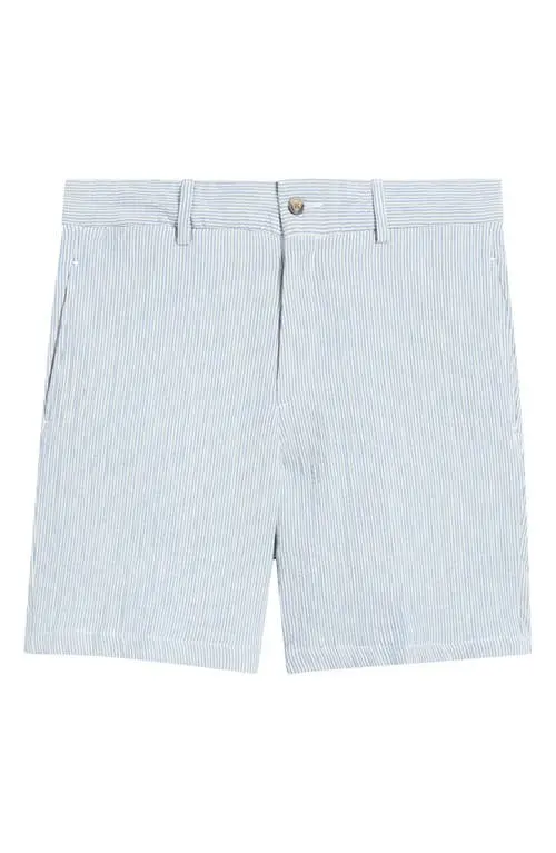 Berle Cotton Seersucker Flat Front Shorts