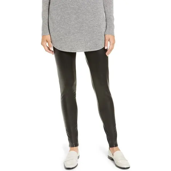 Halogen Faux Leather Leggings