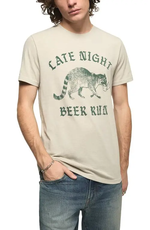 Lucky Brand Beer Racoon Graphic T-shirt