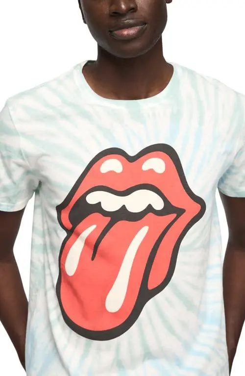 Lucky Brand Rolling Stones Graphic Tie Dye Cotton T-shirt
