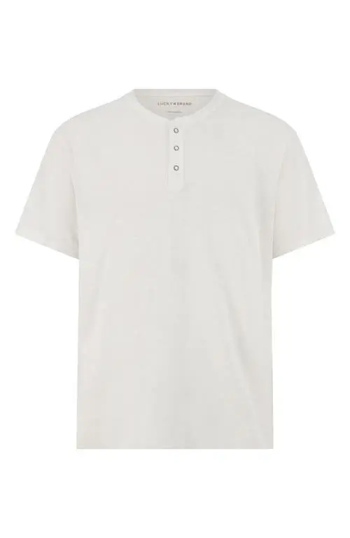 Lucky Brand Weekend Slub Cotton Henley - Bright White