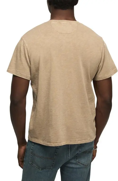 Lucky Brand Weekend Slub Cotton Henley - Timber Wolf