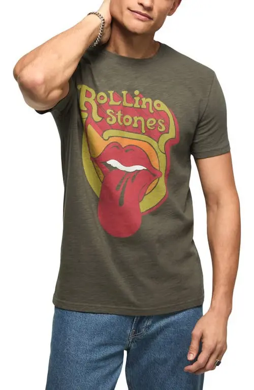 Lucky Brand Rolling Stones Graphic Cotton T-shirt - Beluga
