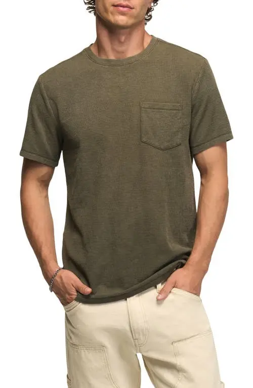 Lucky Brand Textured Pocket T-shirt - Toadstool